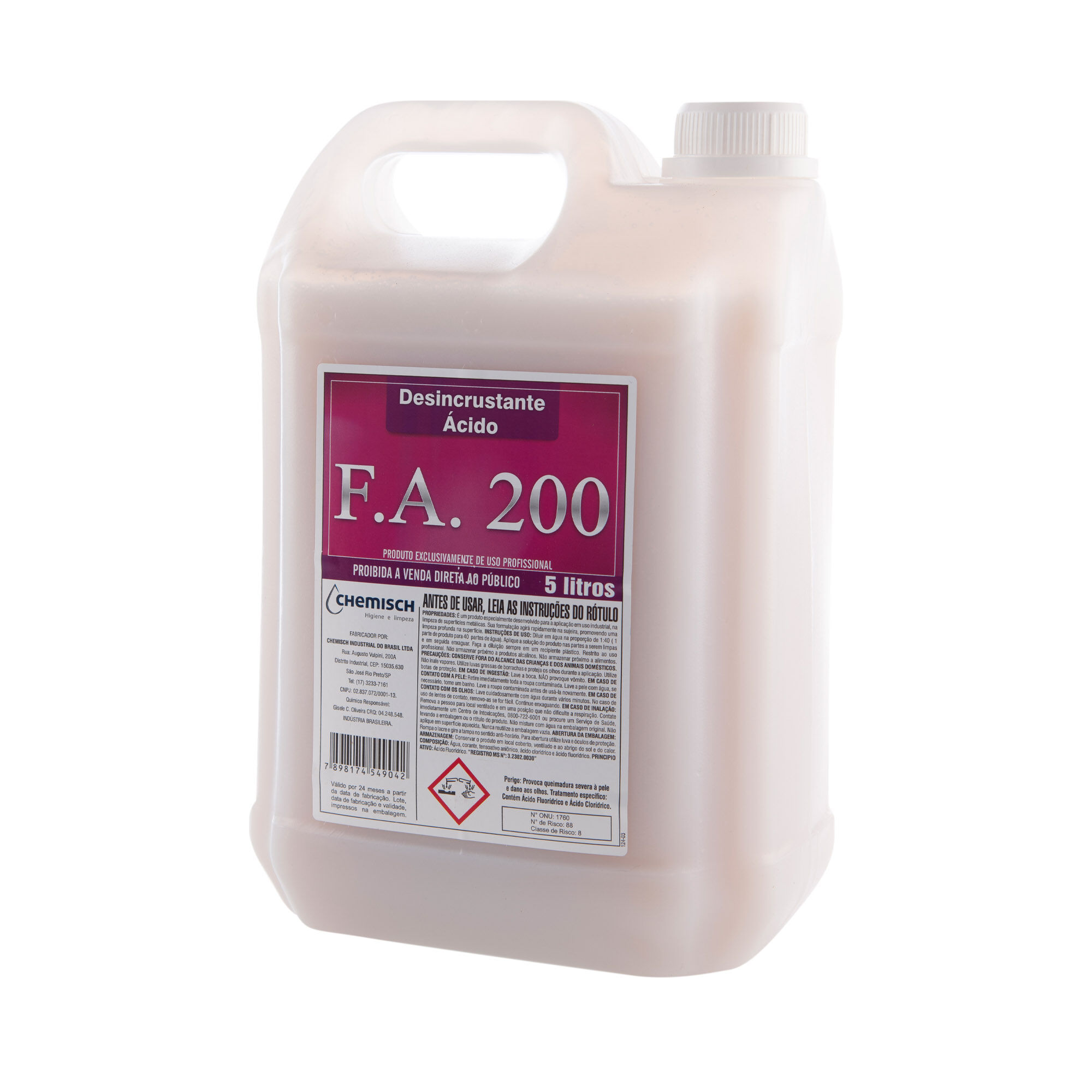 Desincrustante acido FA 200 5L - Chemisch